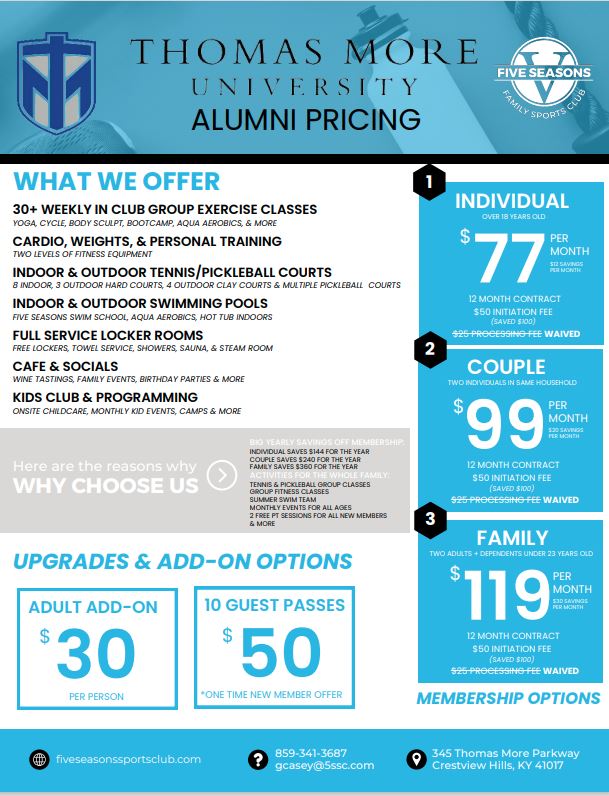 Alumni Discounts - Thomas More University